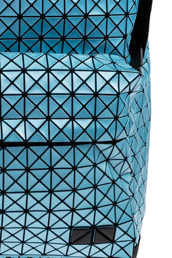 Issey Miyake Geometric Pattern Zipper Backpack
