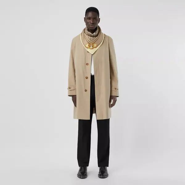 Burberry Montage-print Silk Scarf - Nude