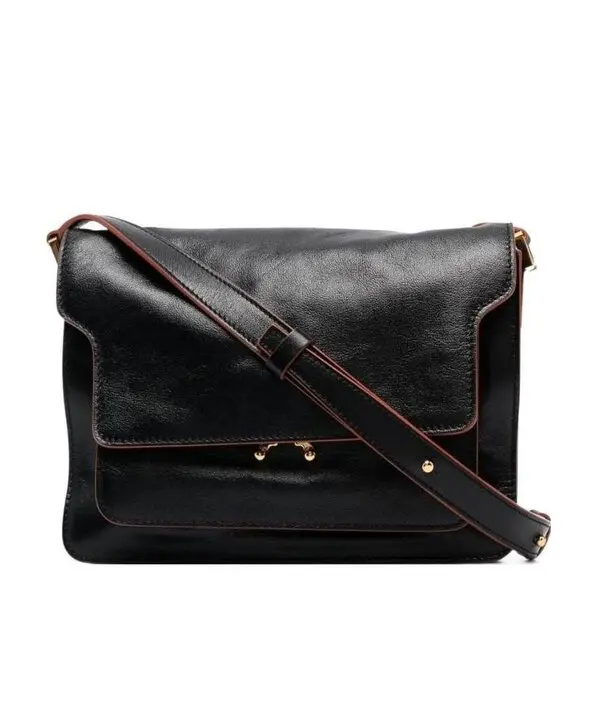 Marni Soft Trunk Medium Shoulder Bag - Black