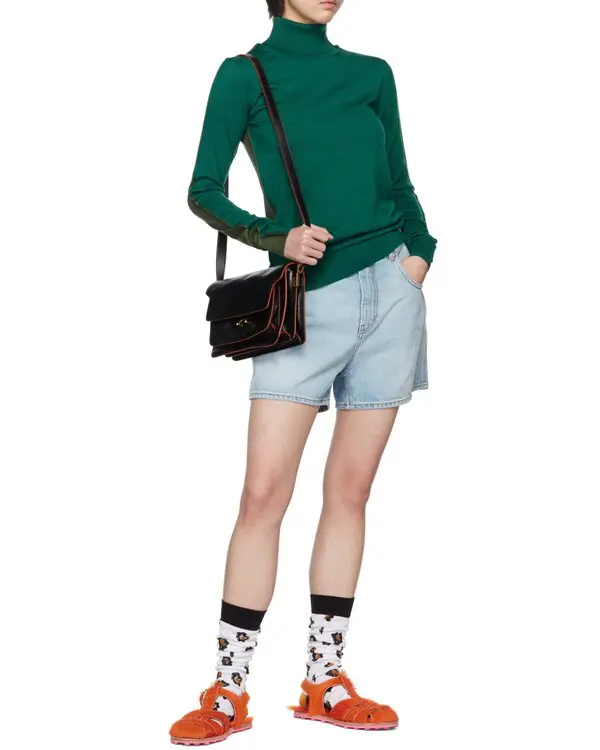Marni Soft Trunk Medium Shoulder Bag - Black
