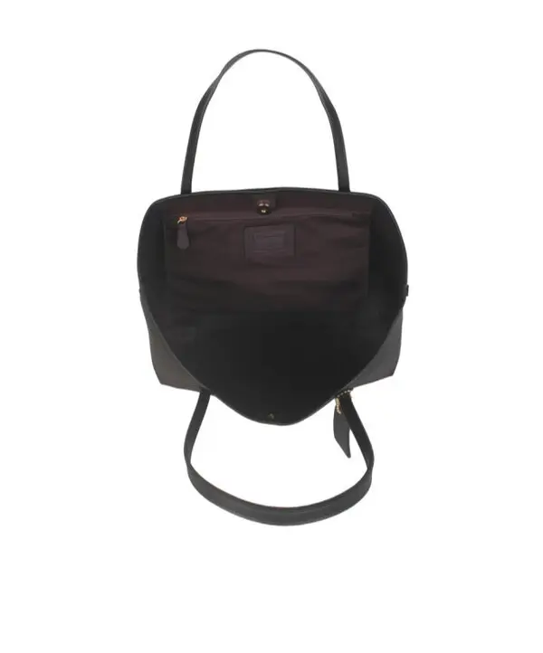 COACH Logo Printed Tote Bag - Black