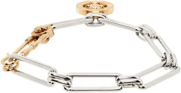 Versace Engraved Medusa Charm Bracelet