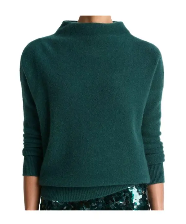 Vince Funnel Neck Sweater With Dropped Shoulders