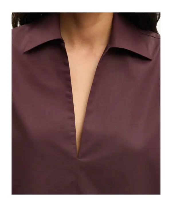 SAMSOE SAMSOE Samsøe Samsøe Sasully V-neck Blouse - Fudge