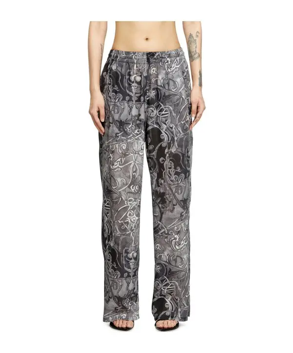 DIESEL® Printed Elastic Waist Casual Pants