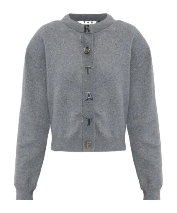 ROTATE BY BIRGER CHRISTENSEN Logo Embellished Cardigan