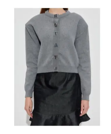 ROTATE BY BIRGER CHRISTENSEN Logo Embellished Cardigan