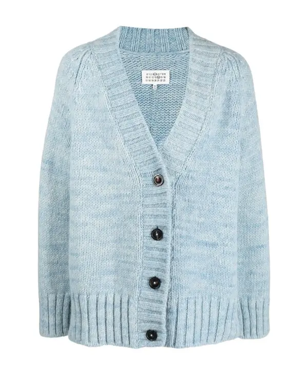 MAISON MARGIELA V-neck Knitted Cardigan