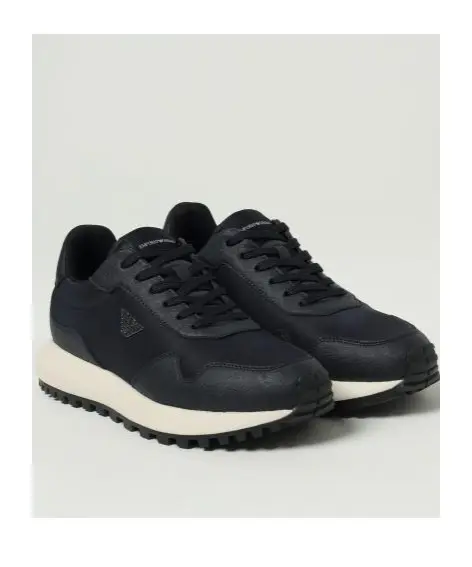 Emporio Armani Logo-appliqué Panelled Sneakers