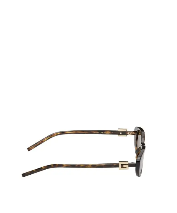 Gucci Oval Logo Detail Sunglasses - Tortoiseshell