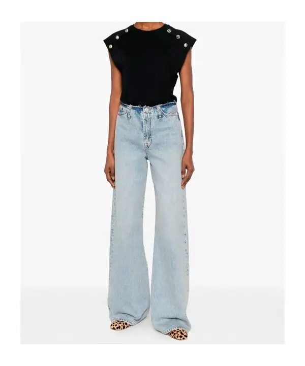 TWINSET Embellished Round Neck Top