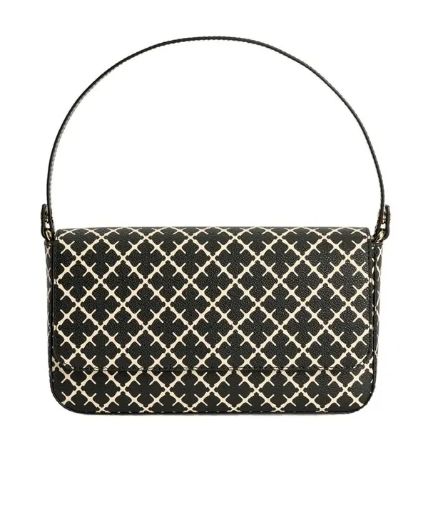 BY MALENE BIRGER Small Tallie Geometric-print Shoulder Bag - Black