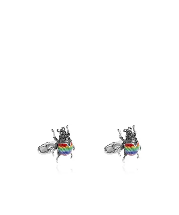 Paul Smith Beetle Motif Cufflinks - Gray