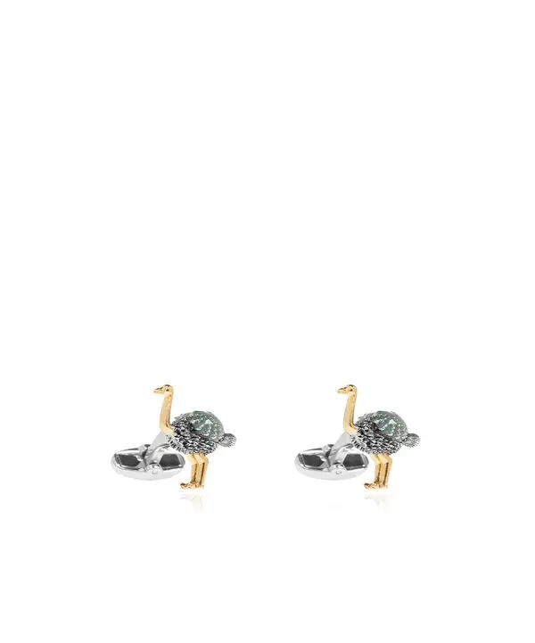 Paul Smith Bird Motif Cufflinks - Gray