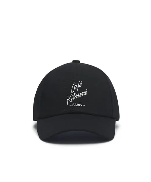 Maison Kitsuné Café Kitsuné Paris Cap - Black