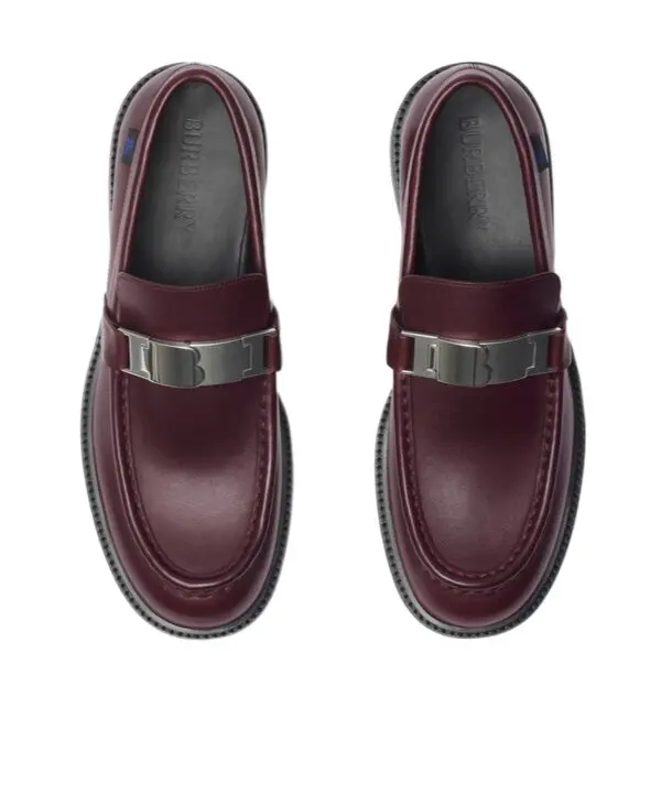 Burberry Raft Loafers - Beet Color