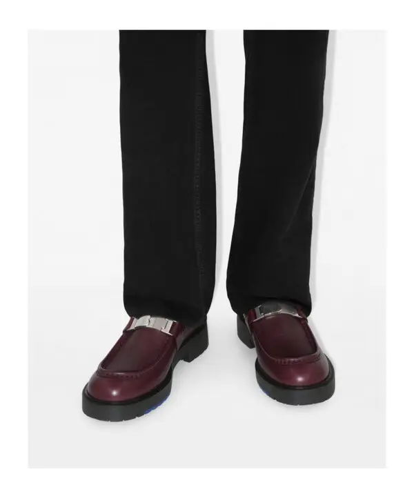 Burberry Raft Loafers - Beet Color
