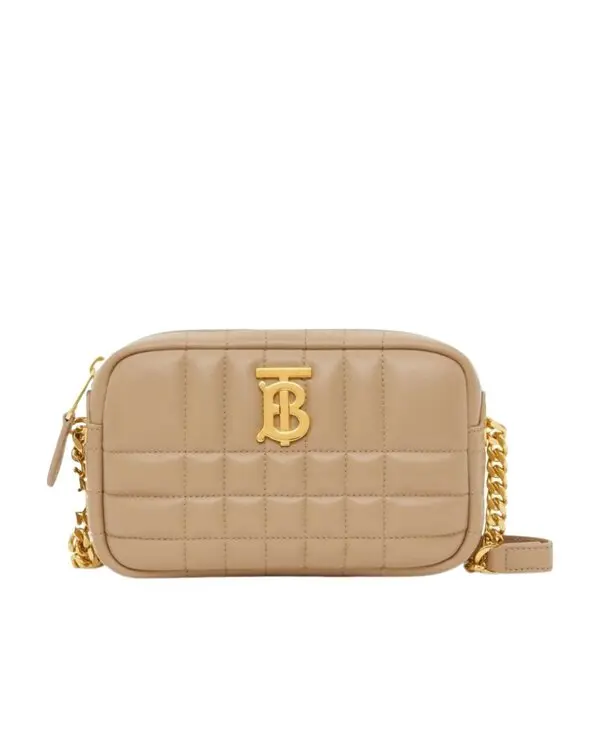 Burberry Quilted Lola Camera Bag - Nude