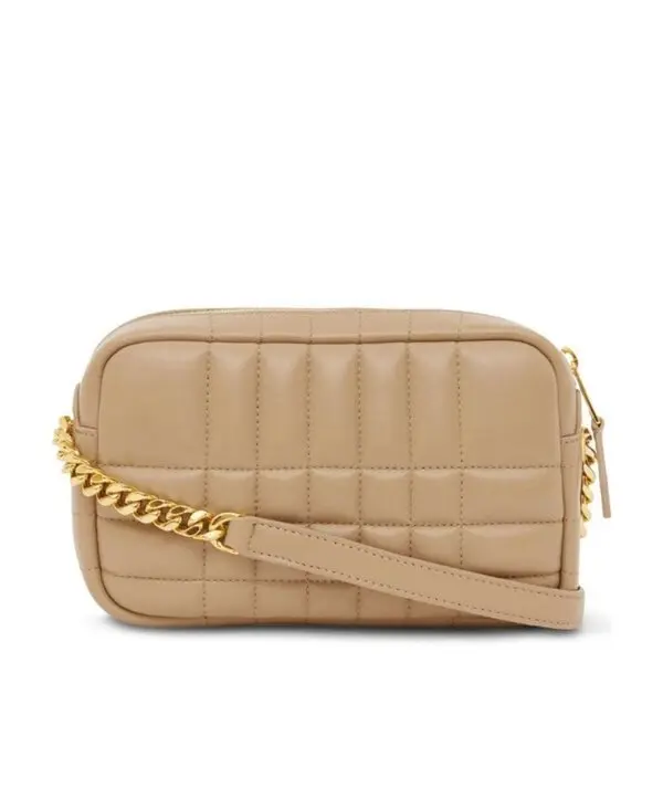 Burberry Quilted Lola Camera Bag - Nude