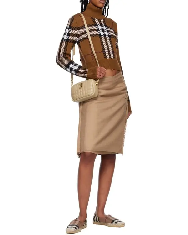 Burberry Quilted Lola Camera Bag - Nude