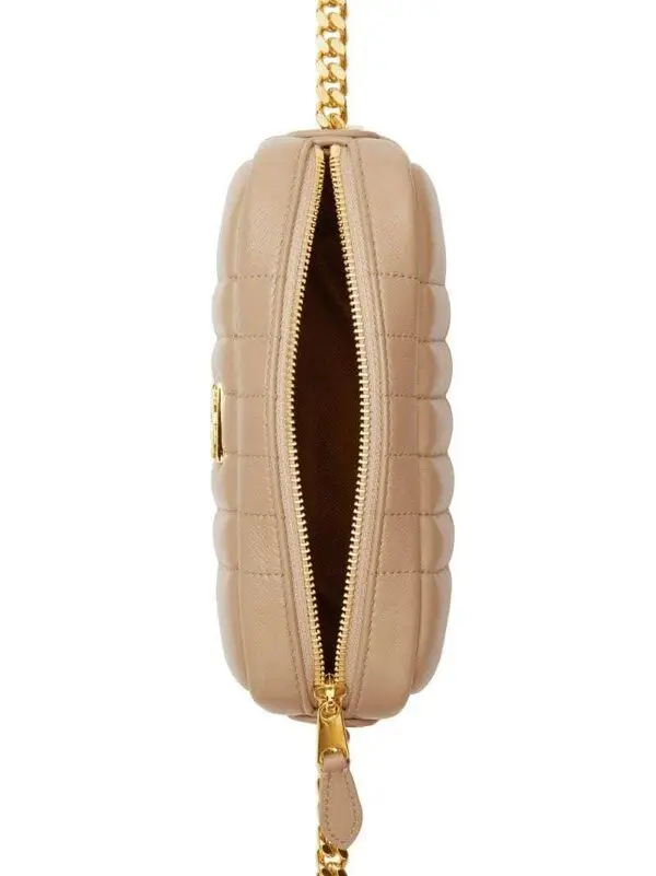 Burberry Quilted Lola Camera Bag - Nude