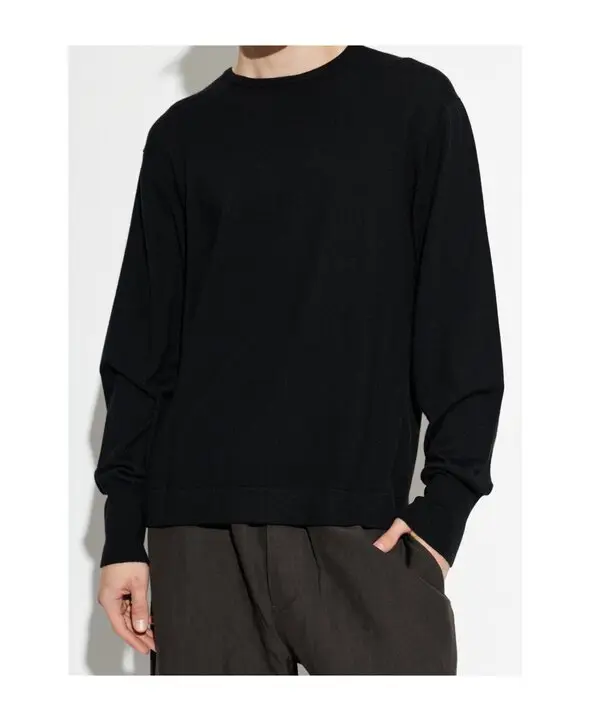 Officine Générale Nina Crew-neck Knitted Sweater - Black