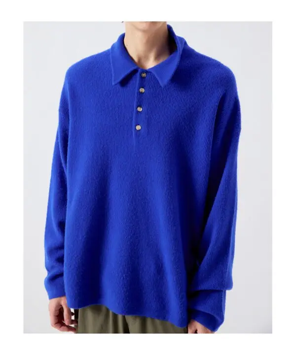 American Vintage Raxow Long Sleeve Polo Neck Sweater