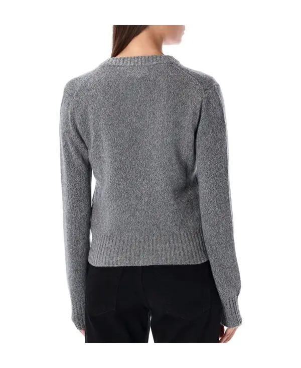 AMI Paris Long Sleeved V-neck Cardigan