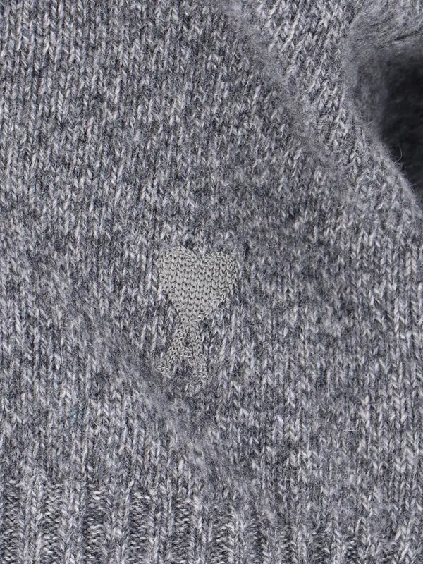 AMI Paris Long Sleeved V-neck Cardigan