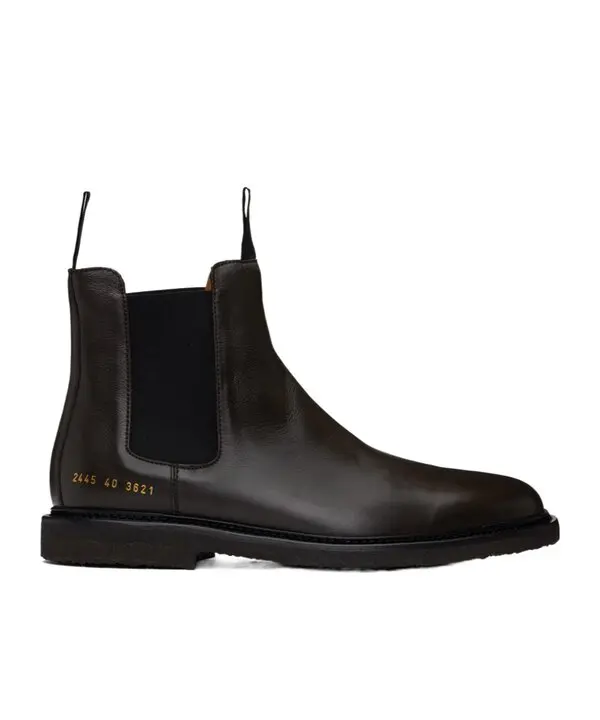 COMMON PROJECTS Chelsea Boots With Elastic Side Stitching