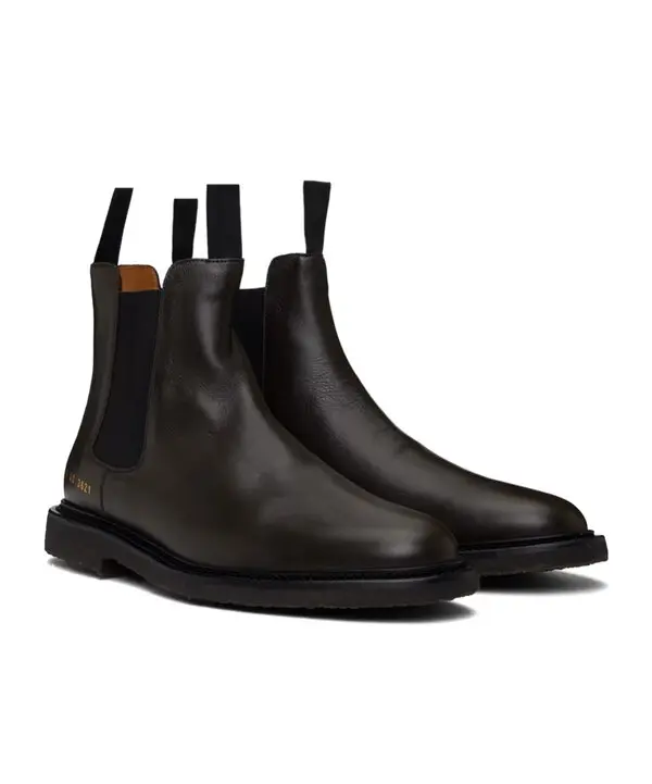COMMON PROJECTS Chelsea Boots With Elastic Side Stitching