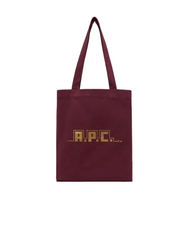 A.p.c. Lettering Detail Shoulder Bag - Red