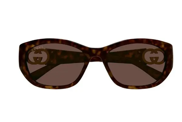 Gucci Round-frame Sunglasses - Brown