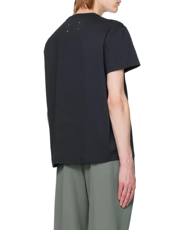 MAISON MARGIELA Graphic-printed Crewneck T-shirt - Black