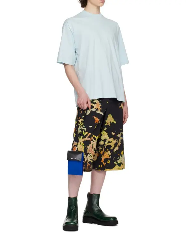 Marni Logo Printed Two Toned Strappy Phone Pouch