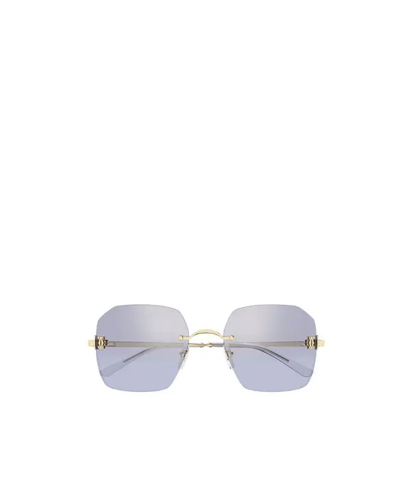 Cartier Frameless Geometric Sunglasses