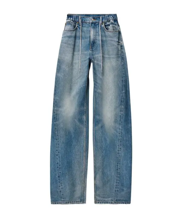 Alexander Wang Drawstring Straight-leg Jeans