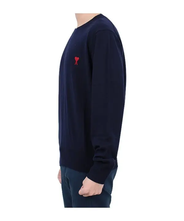 AMI Paris Long-sleeved Sweater With Logo Detail