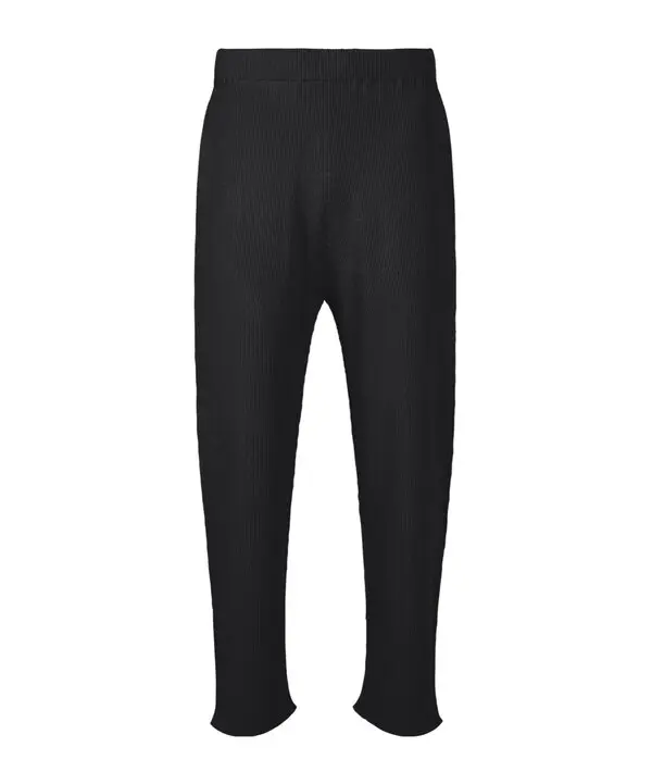 Issey Miyake Ribbed Trousers - Black