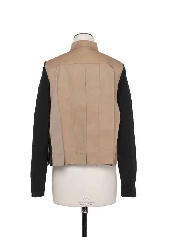 Sacai Two-tone Knitted Cardigan