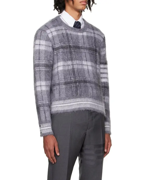 Thom Browne Plaid Crewneck Long-sleeve Jumper