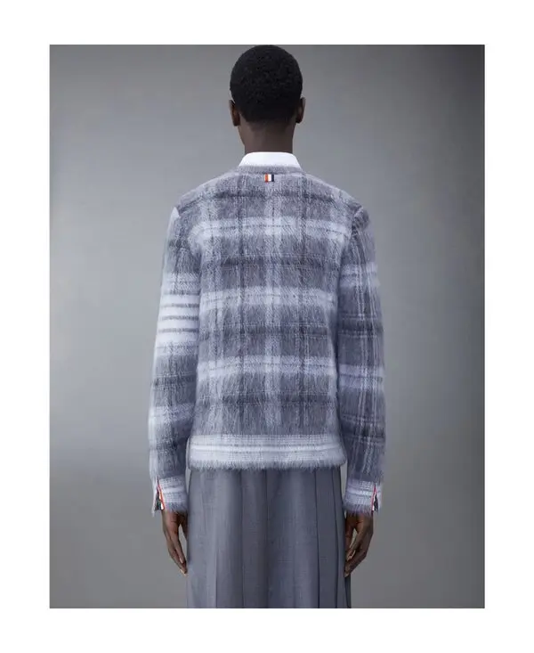 Thom Browne Plaid Crewneck Long-sleeve Jumper