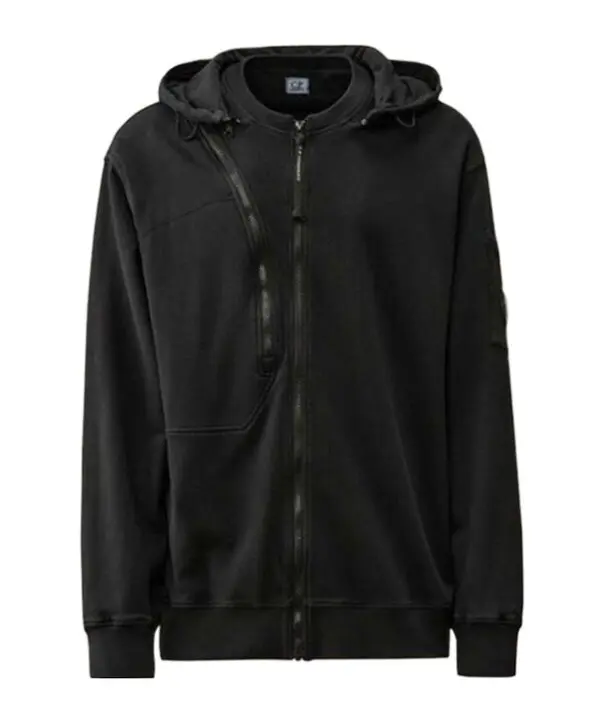C.P. COMPANY Long-sleeved Hoodie - Black
