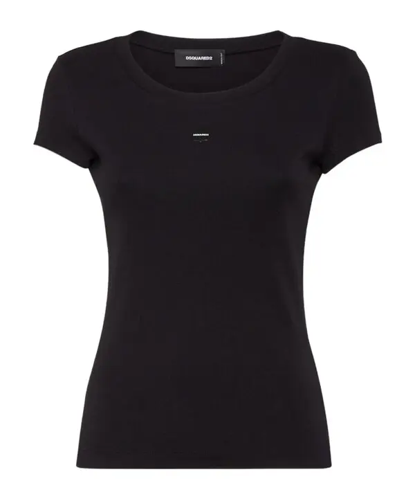 Dsquared2 Leaf Logo Plaque Crewneck T-shirt