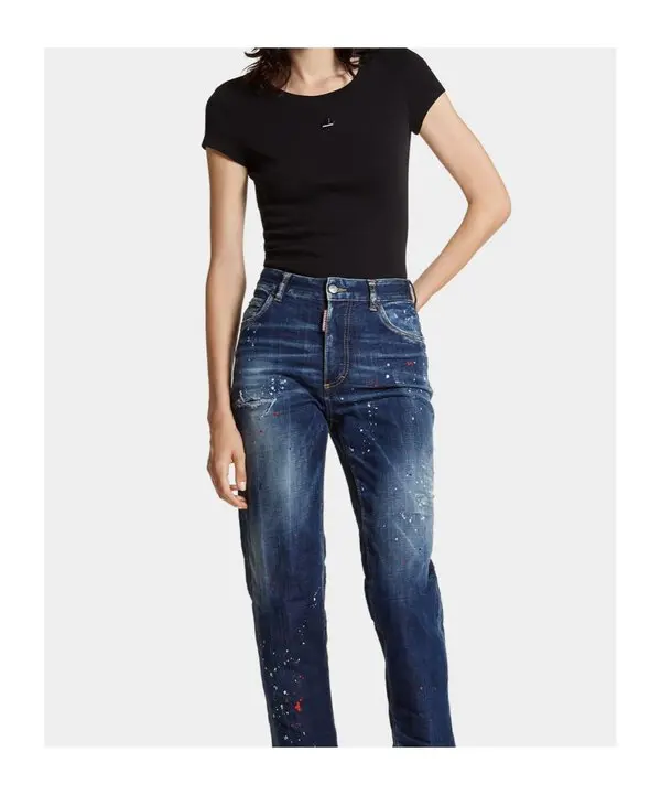 Dsquared2 Leaf Logo Plaque Crewneck T-shirt