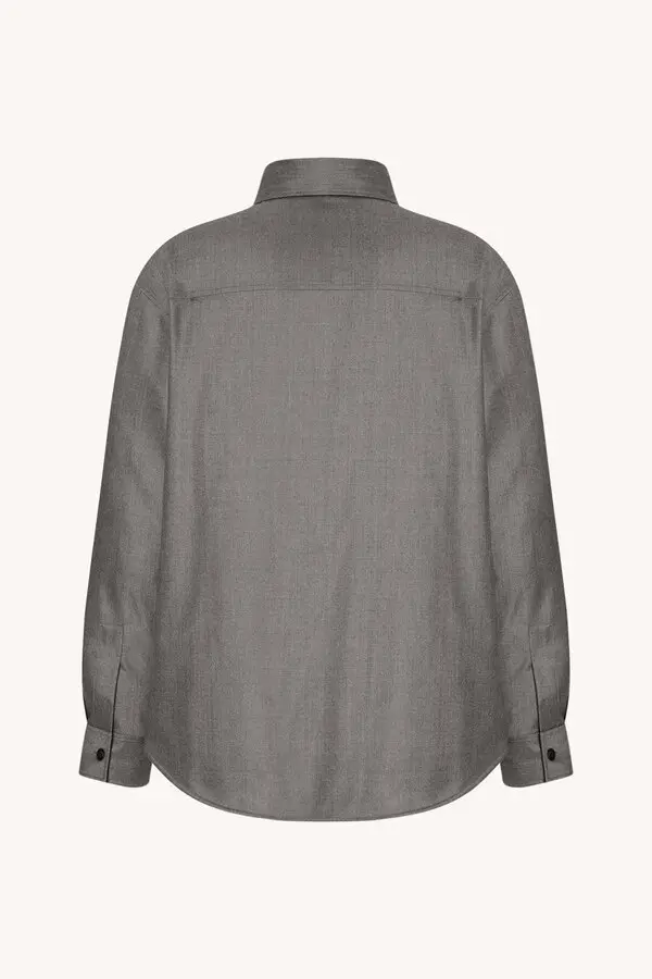 THE ROW Dashiell Long-sleeved Wool Shirt