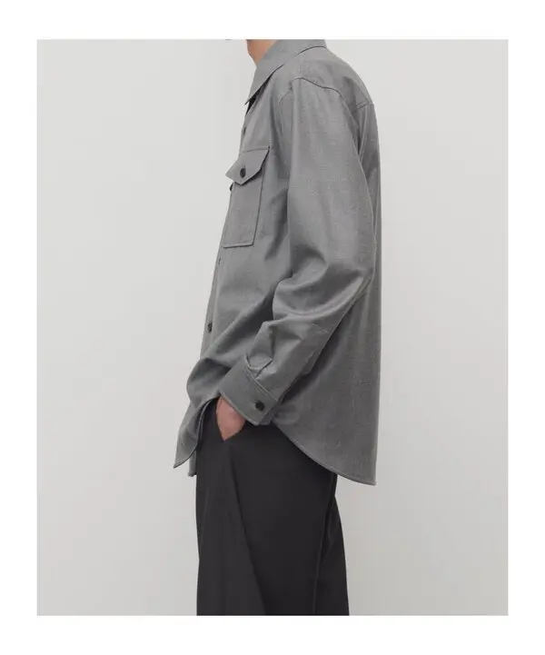 THE ROW Dashiell Long-sleeved Wool Shirt