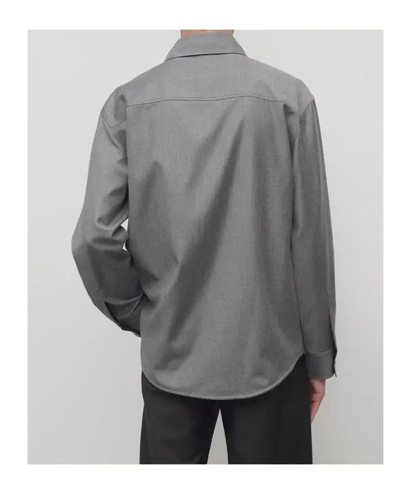 THE ROW Dashiell Long-sleeved Wool Shirt