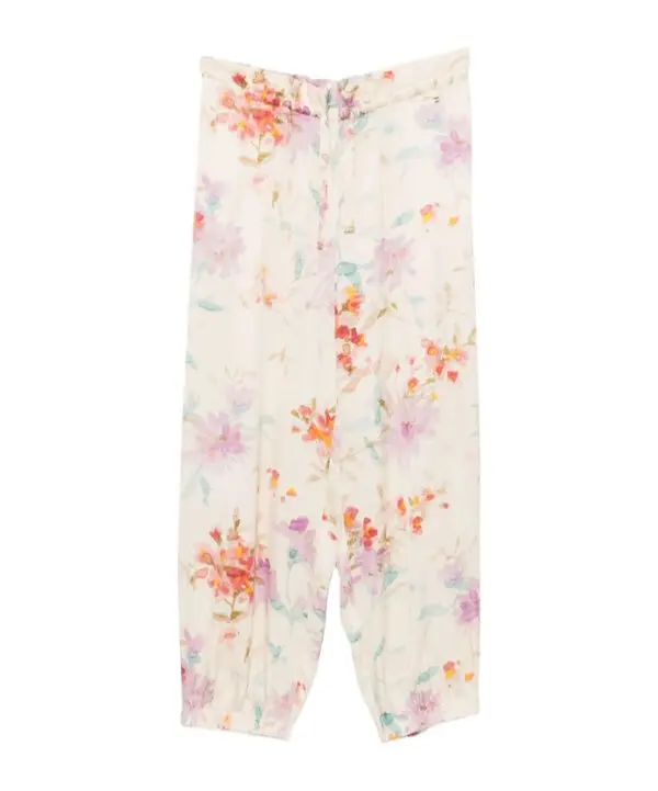 Herno Floral Printed Elasticated Cuffed Trousers