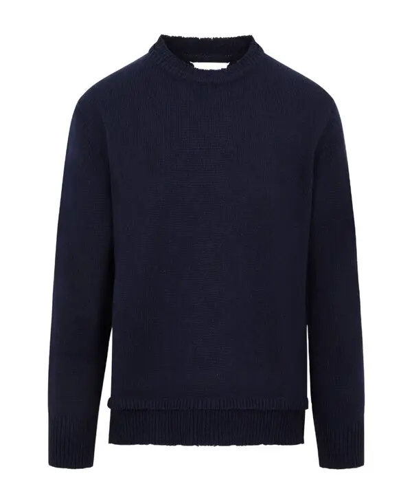 MAISON MARGIELA Crewneck Jumper With Ribbed Knit